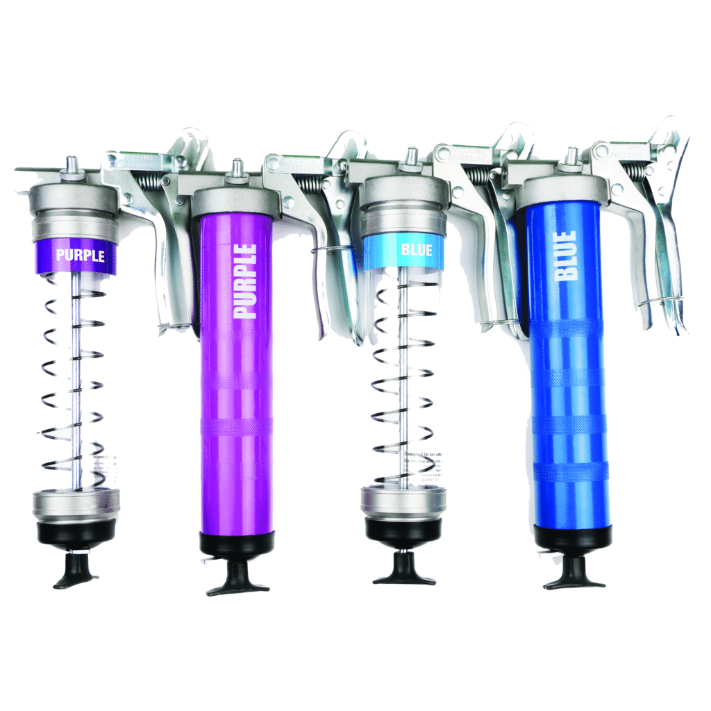 Clear, Steel Body Grease Gun w/ Pistol Grip - High Volume/Pressure ...